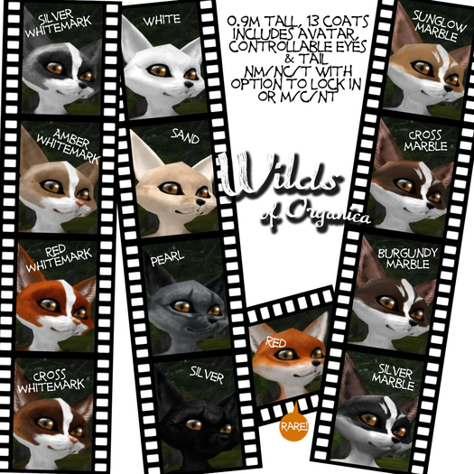 Second Life Marketplace - [ WoO ] Fox Tiny Avatar (Amber Whitemark)(T)